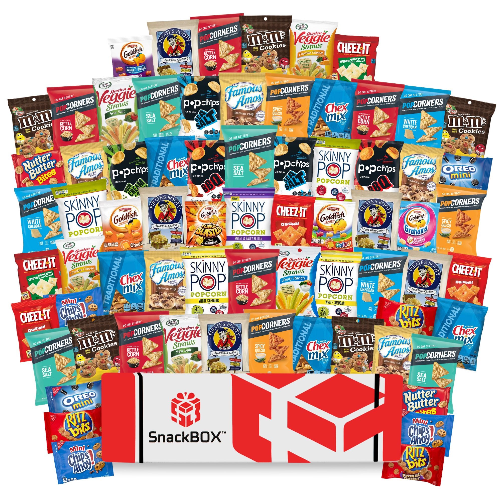 OFFICE CHIPS & COOKIES CATERING VARIETY CARE PACKAGE (100 Snacks ...